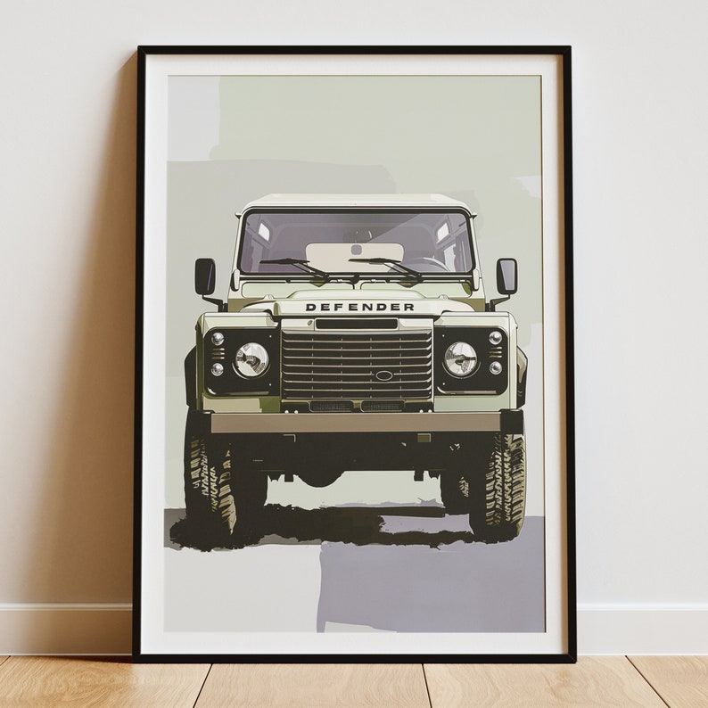Land Rover Defender 90 / 110 / 130 Illustration Poster Art Gift - Etsy