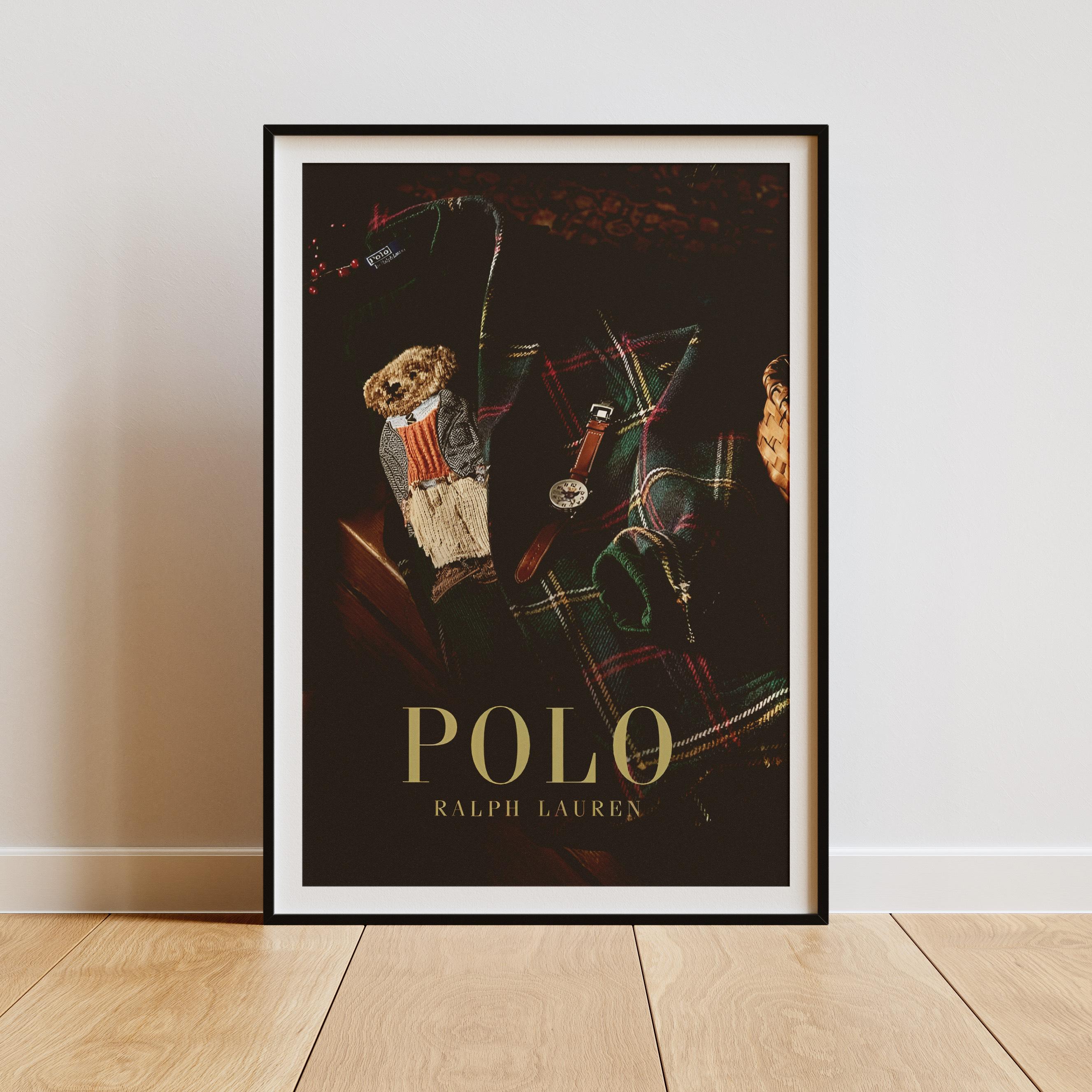 Polo Ralph Lauren Vintage Advert Poster Iconic Fashion Brand Wall Art ...