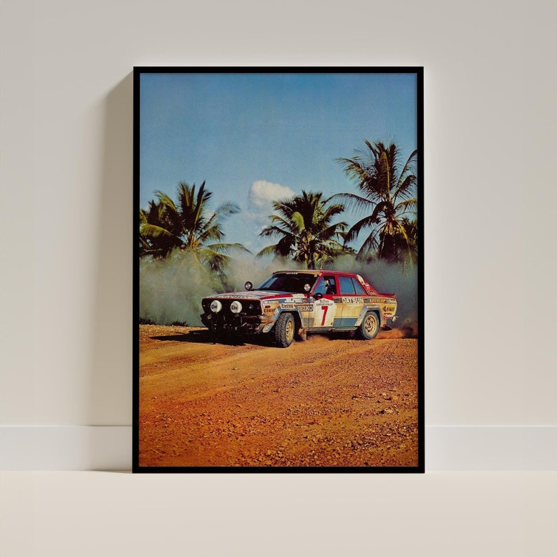 Datsun Stanza Nismo 1979 Rally Poster, Vintage Car Art Print - Etsy
