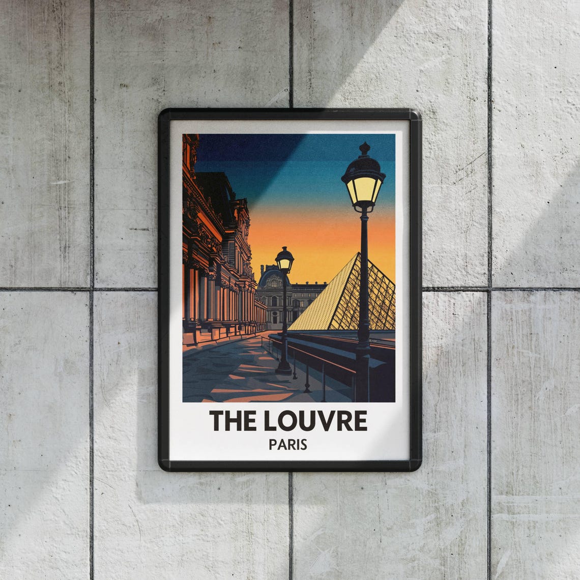 Louvre Poster Paris Wall Art Iconic French Museum Print Perfect Home ...