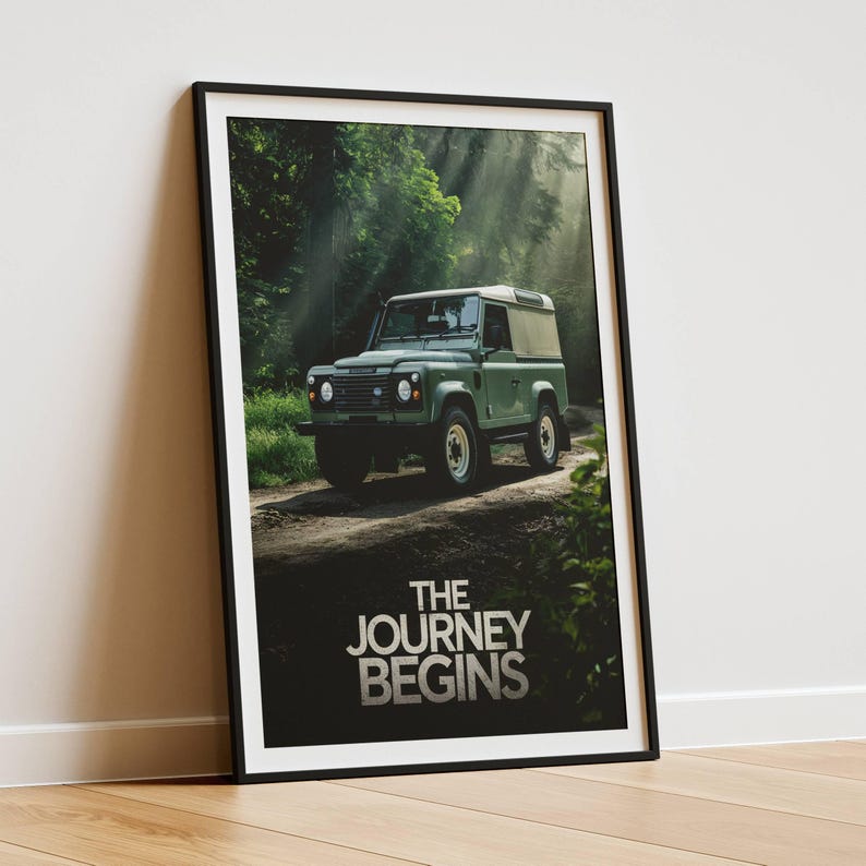 Land Rover Defender 90 Heritage HUE 166 Photograph Poster "the Journey ...