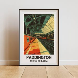 Paddington Station Poster London Travel Art Print Iconic British ...