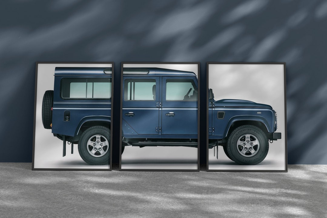 Land Rover Defender Posters Cross Wall Decoration, 4x4 Wall Poster ...