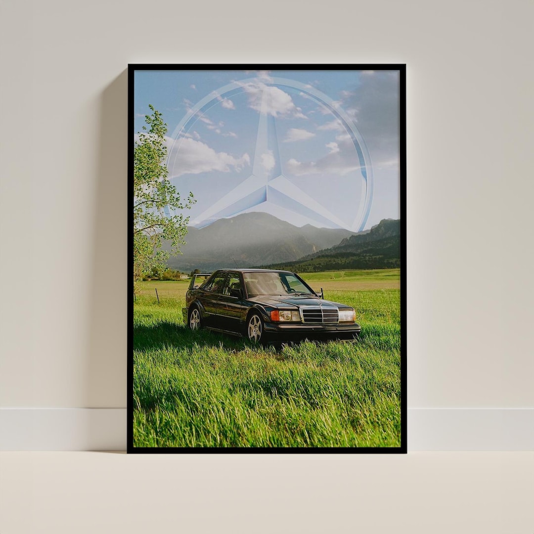 Mercedes 190 Evolution II evo 2 Poster JDM Inspired Art Print Vintage ...