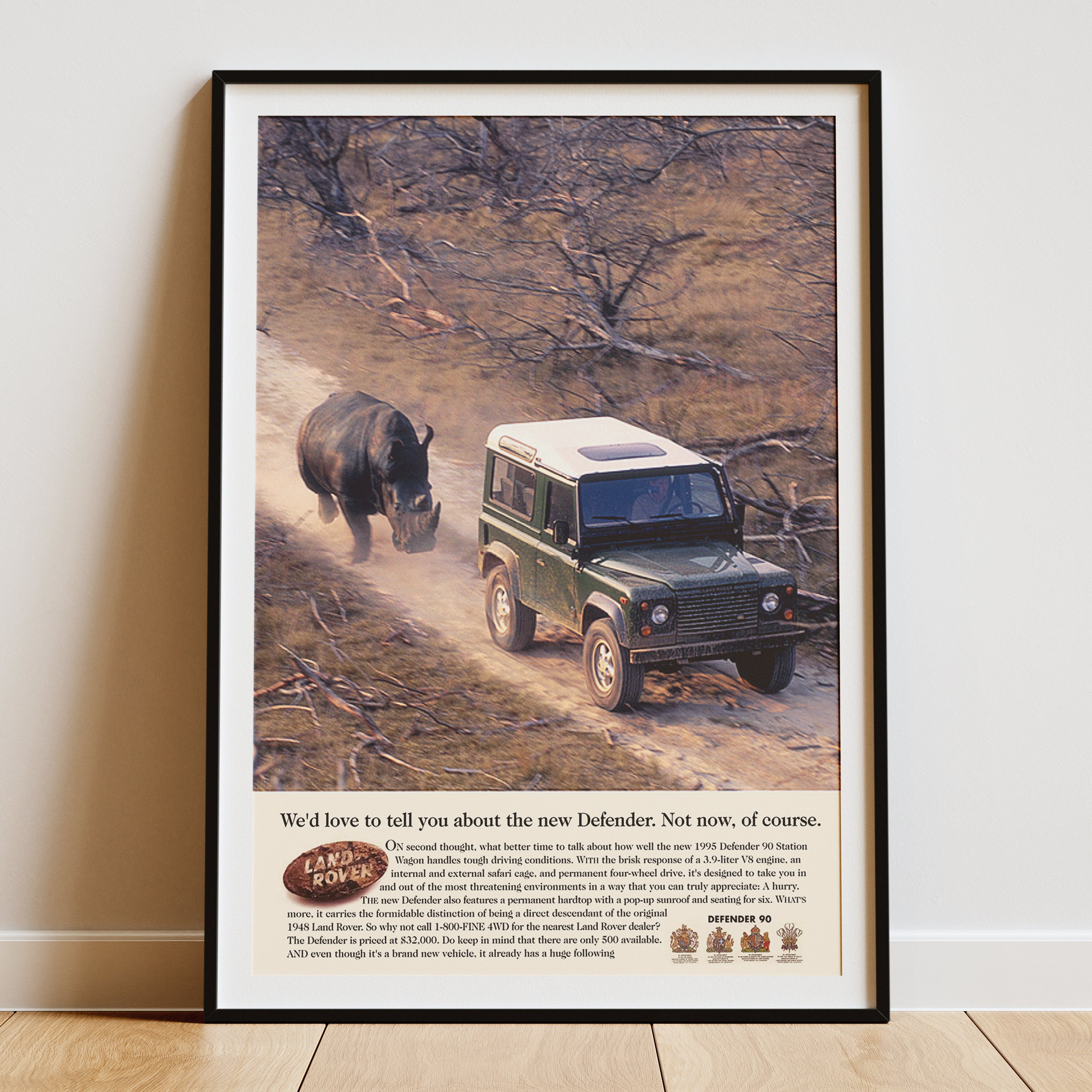 Land Rover Defender Advert Retro Automotive Poster, Art Print - Etsy