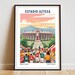 Estadio Azteca Football Stadium Poster– Vintage Mexico City Wall Art ...