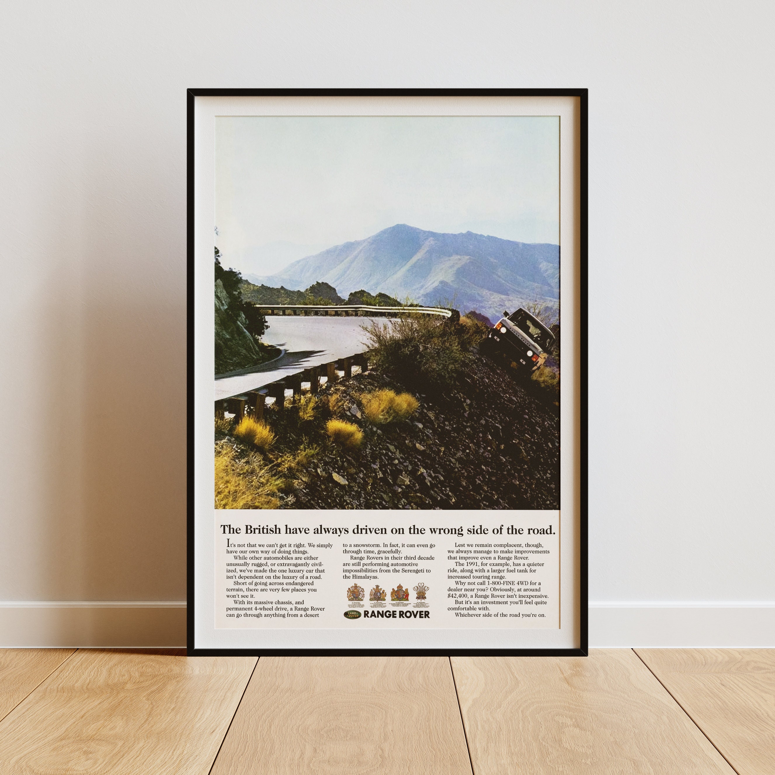 Range Rover Classic Advert Retro Automotive Poster Art Print Gift - Etsy