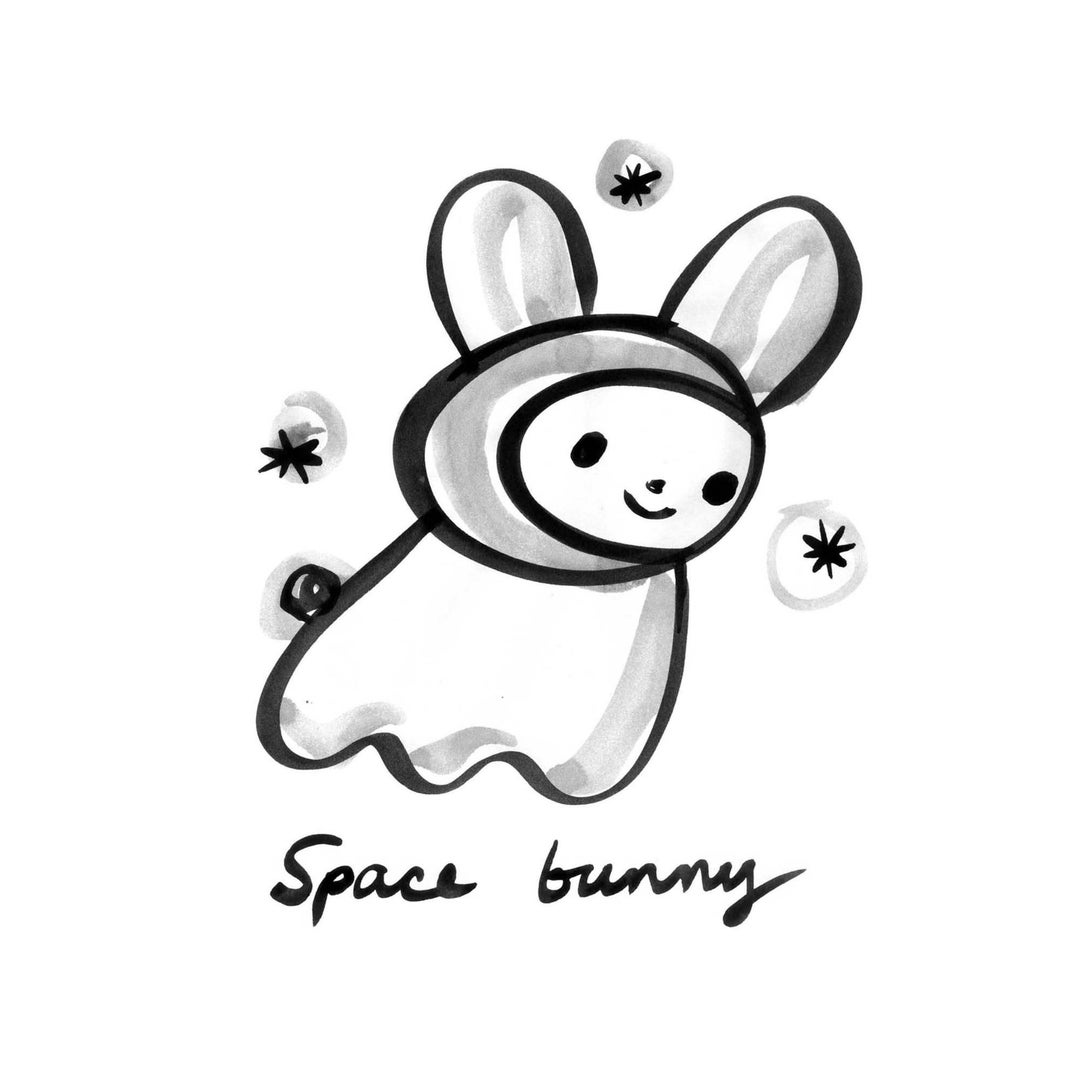 Space Bunny PRINT 8 X 10 - Etsy