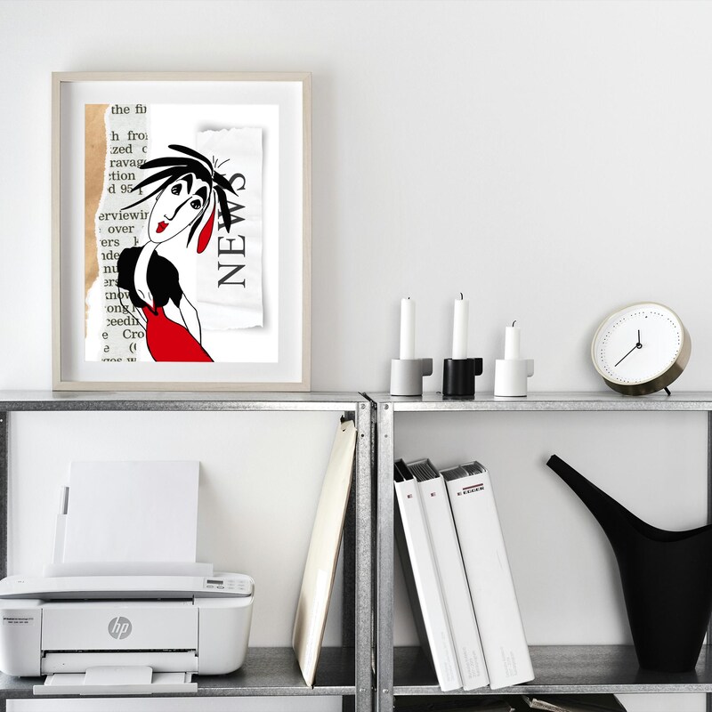Mixed Media Poster - Etsy
