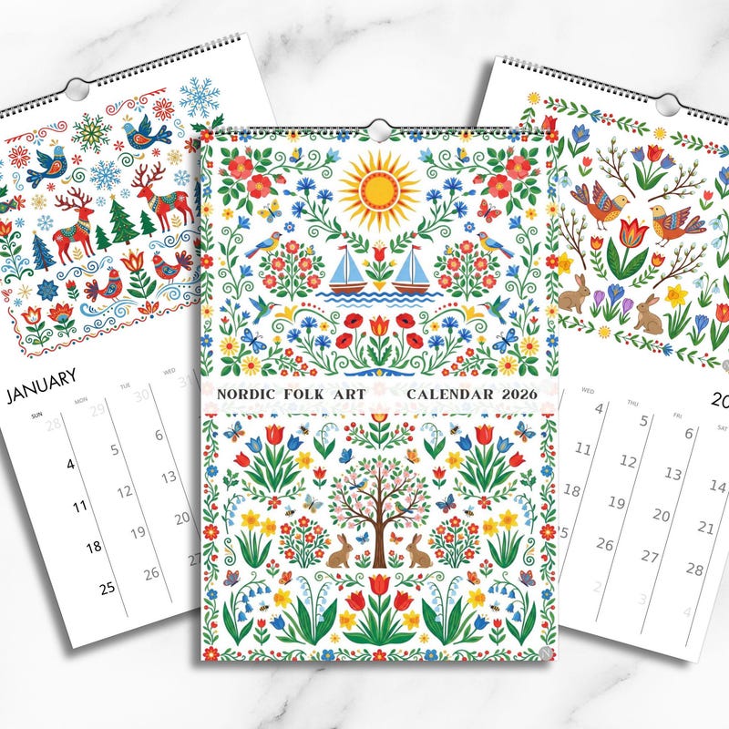 Nordic Calendar - Etsy