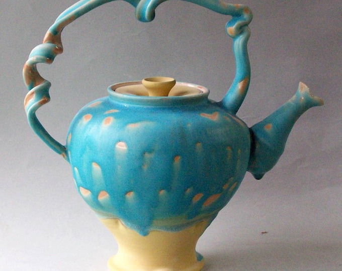 Blue Regal Jester Teapot - Etsy