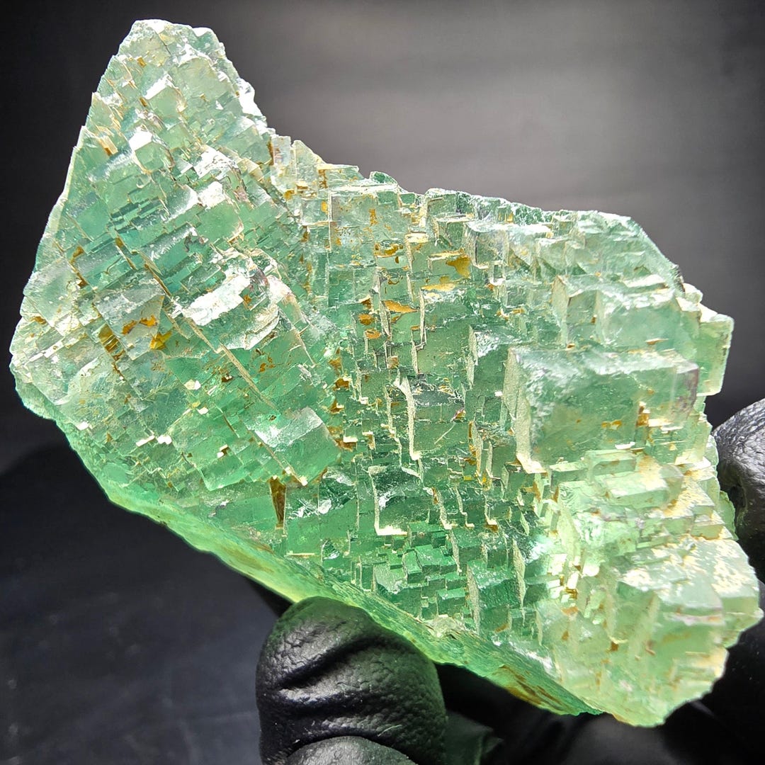 Stepped Phantom Fluorite Cubes Green Turquoise Omehane, Namibia 65*54 ...