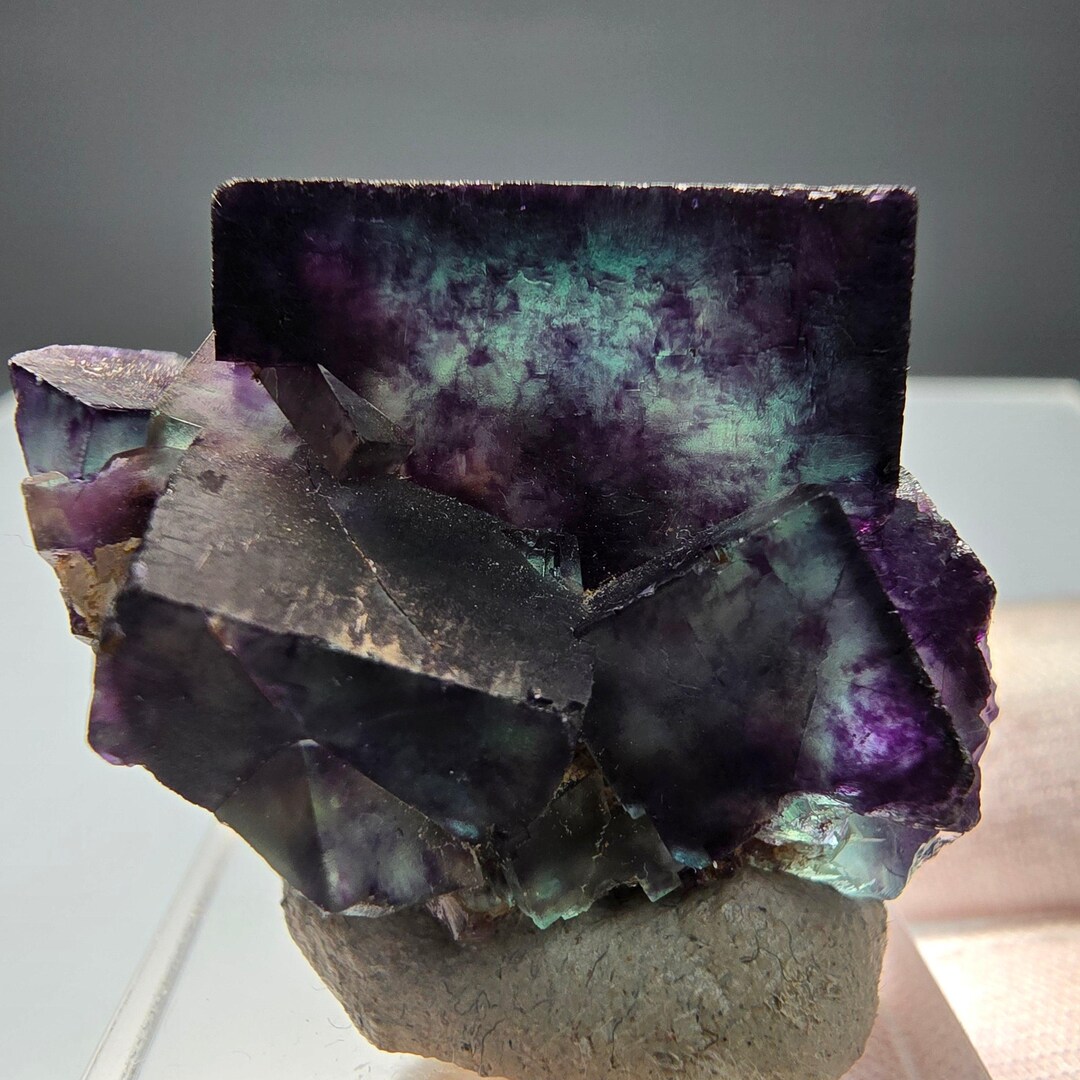 Rare Phantom Fluorite Cube Specimen Tie-dye Pocket, Okorusu, Namibia ...