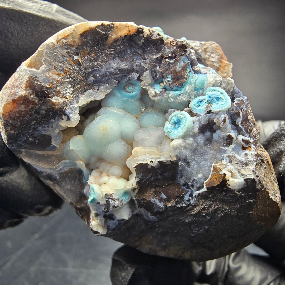 Rare Shattuckite Specimen Blue, Sphere Crystals Kaokoveld, Namibia ...
