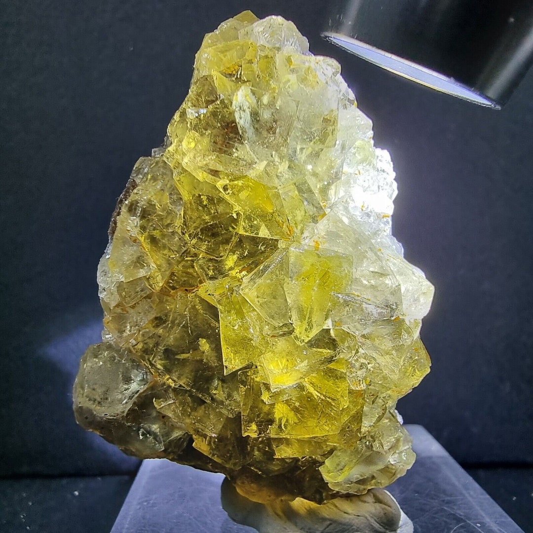 Rare Honey Pocket Fluorite XX Cube Specimen 593028 Mm From Okorusu Mine ...