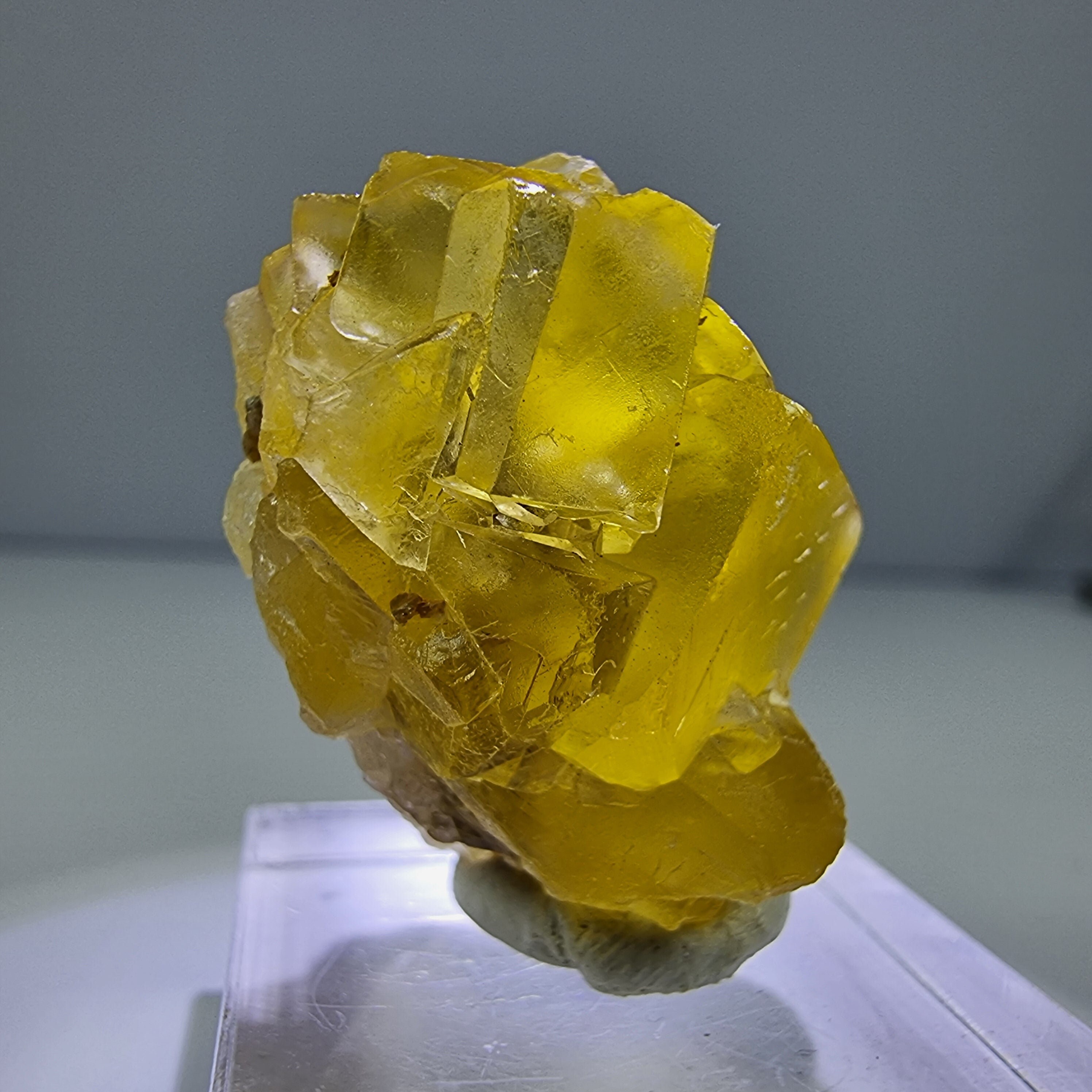 Rare Clear Honey Pocket Fluorite Cubes 302124 Mm From Okoruso, Namibia ...