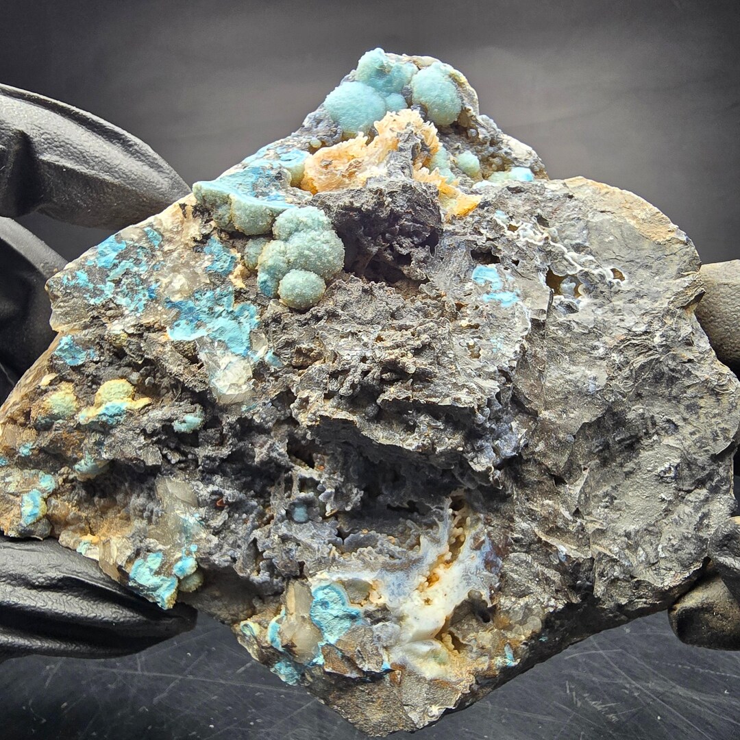 Rare Large Shattuckite Specimen Blue Kaokoveld, Namibia 107*103*30 Mm ...
