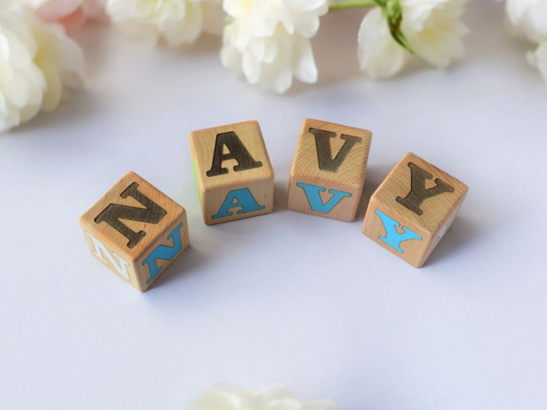Personalized Baby Name Blocks, Custom Nursery Decor, Baby Shower Gift ...