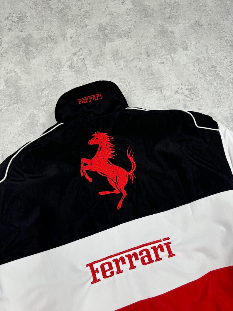Vintage Ferrari Racing Bomber Jacket Formula-1 Big Logo Size M - Etsy
