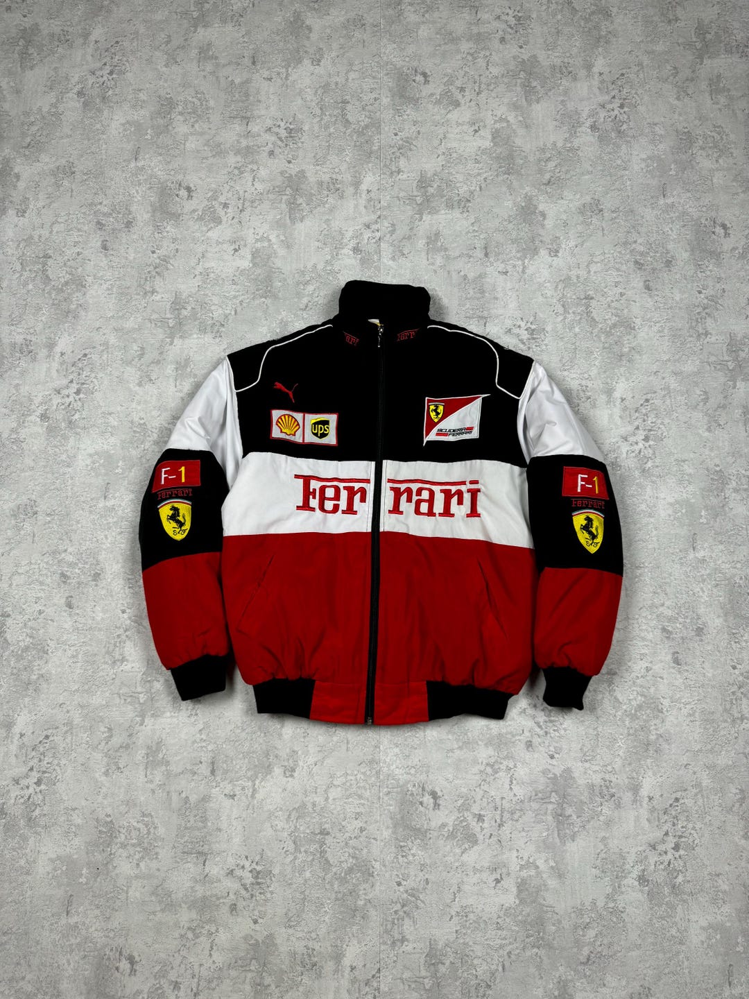 Vintage Ferrari Racing Bomber Jacket Formula-1 Big Logo Size M - Etsy