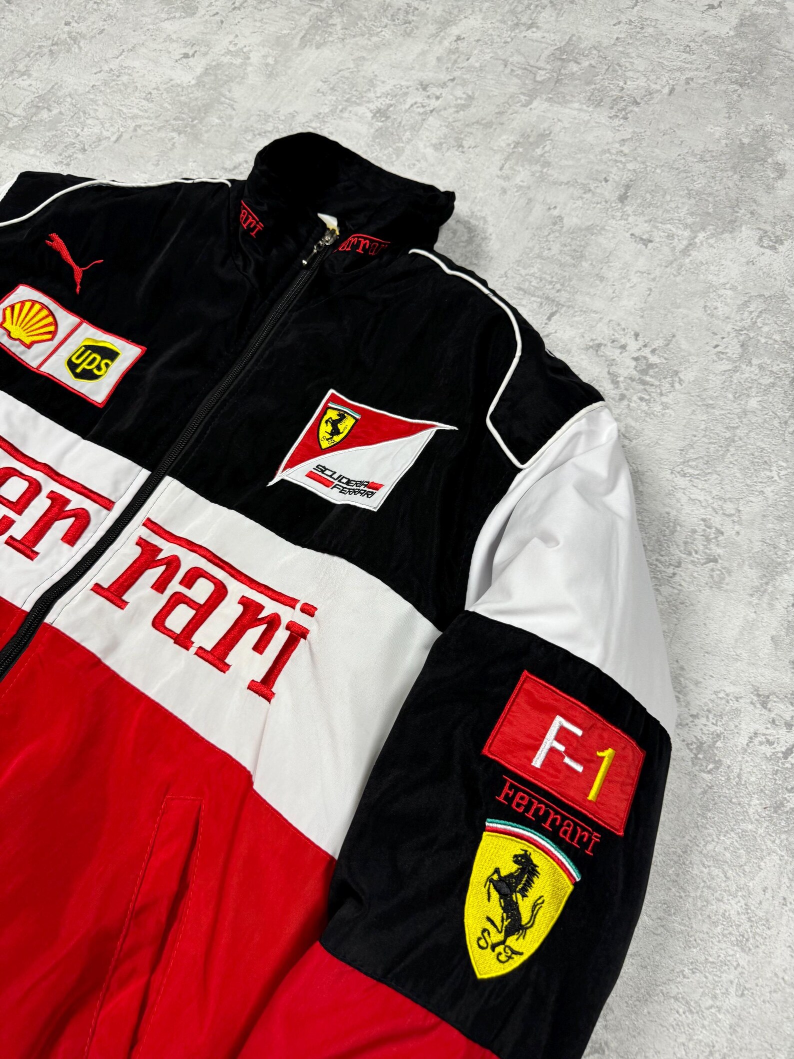 Vintage Ferrari Racing Bomber Jacket Formula-1 Big Logo Size M - Etsy