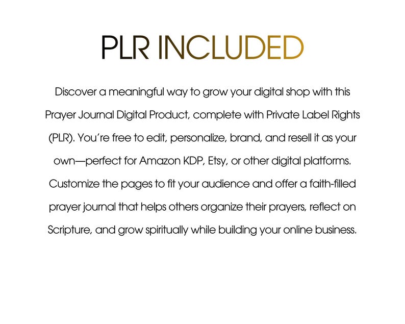 30-day Prayer Challenge Workbook PLR MRR | Christian Prayer Journal ...