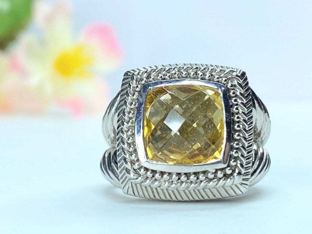 Judith Ripka Canary Crystal & White Sapphire Legacy Sterling Silver ...