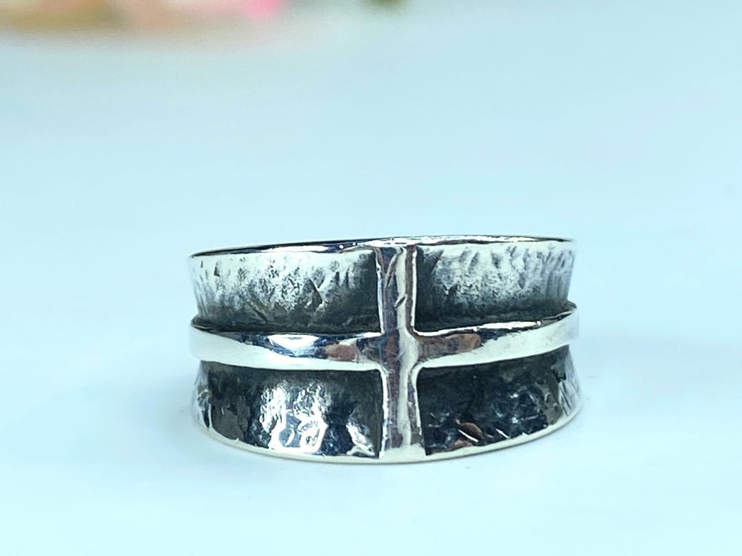 Retired James Avery Wide Cross Band Ring Size JR9304 - Etsy