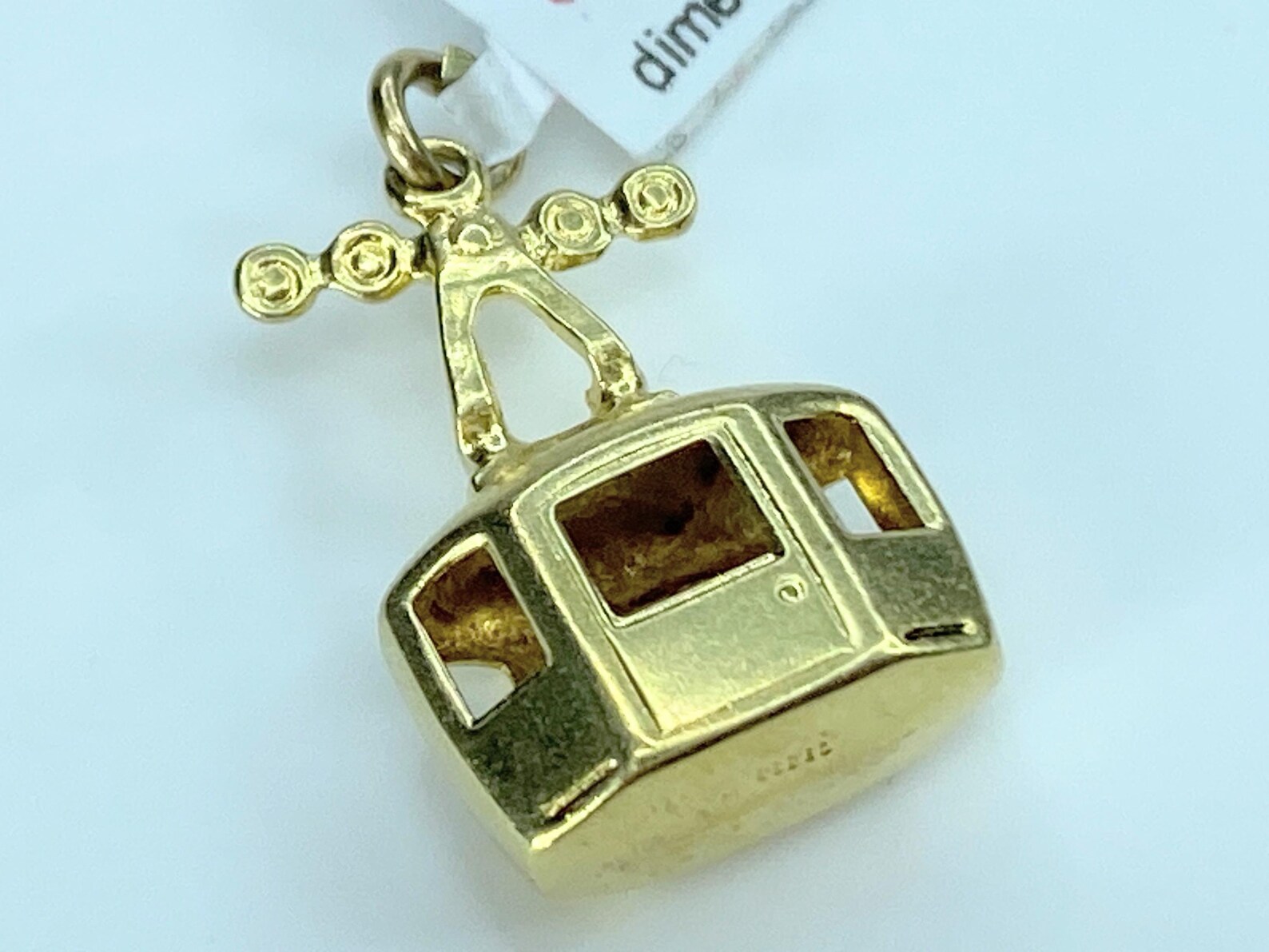 14K Gold Alpine Tram Charm Vintage Italian Swiss Alps Tram JR9078 - Etsy