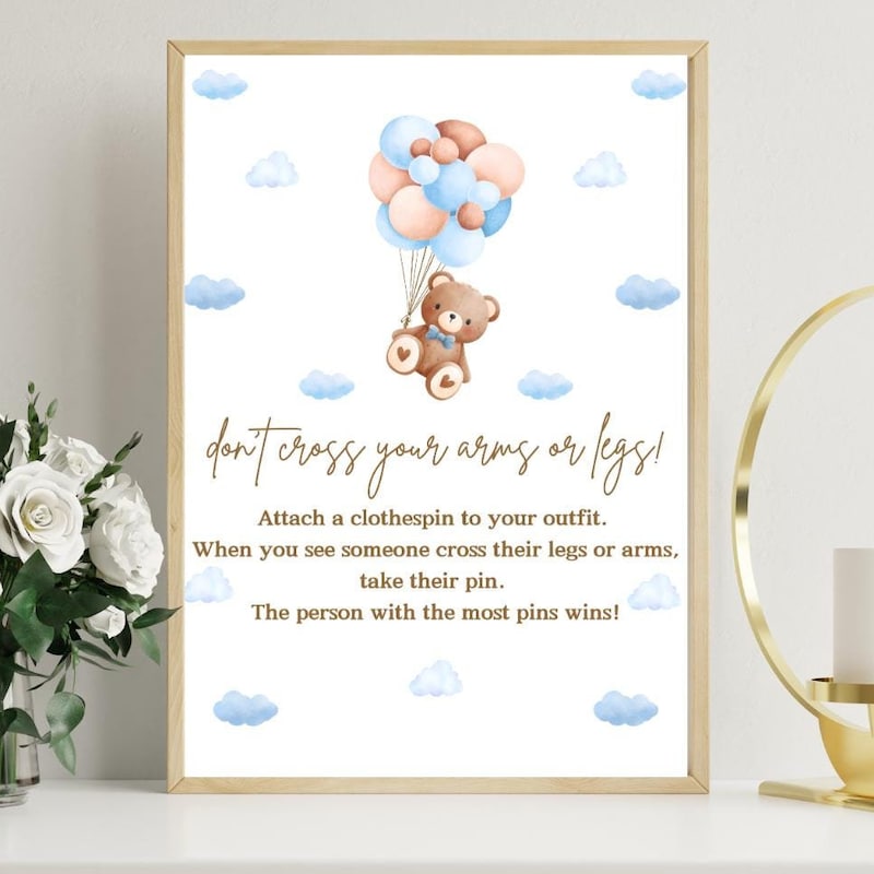 Dont Cross Your Legs Baby Shower Game - Etsy