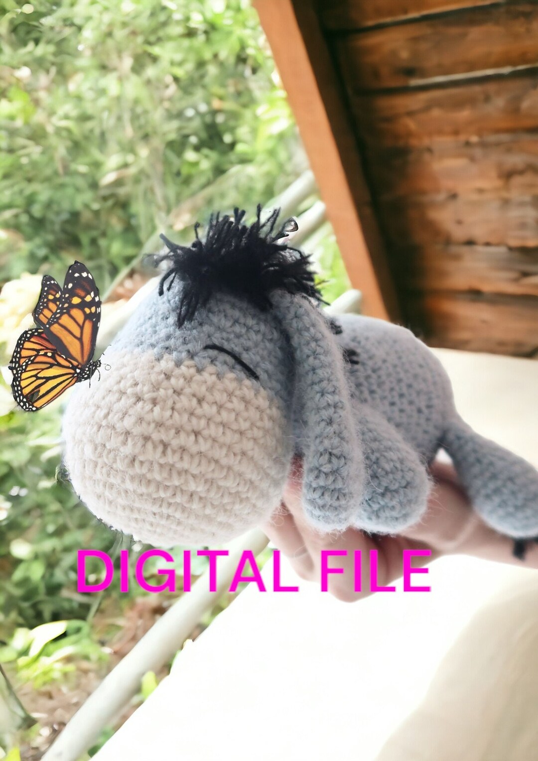 Eeyore Cute Crochet Pattern, Catoon Amigurumi Tutorial - Etsy