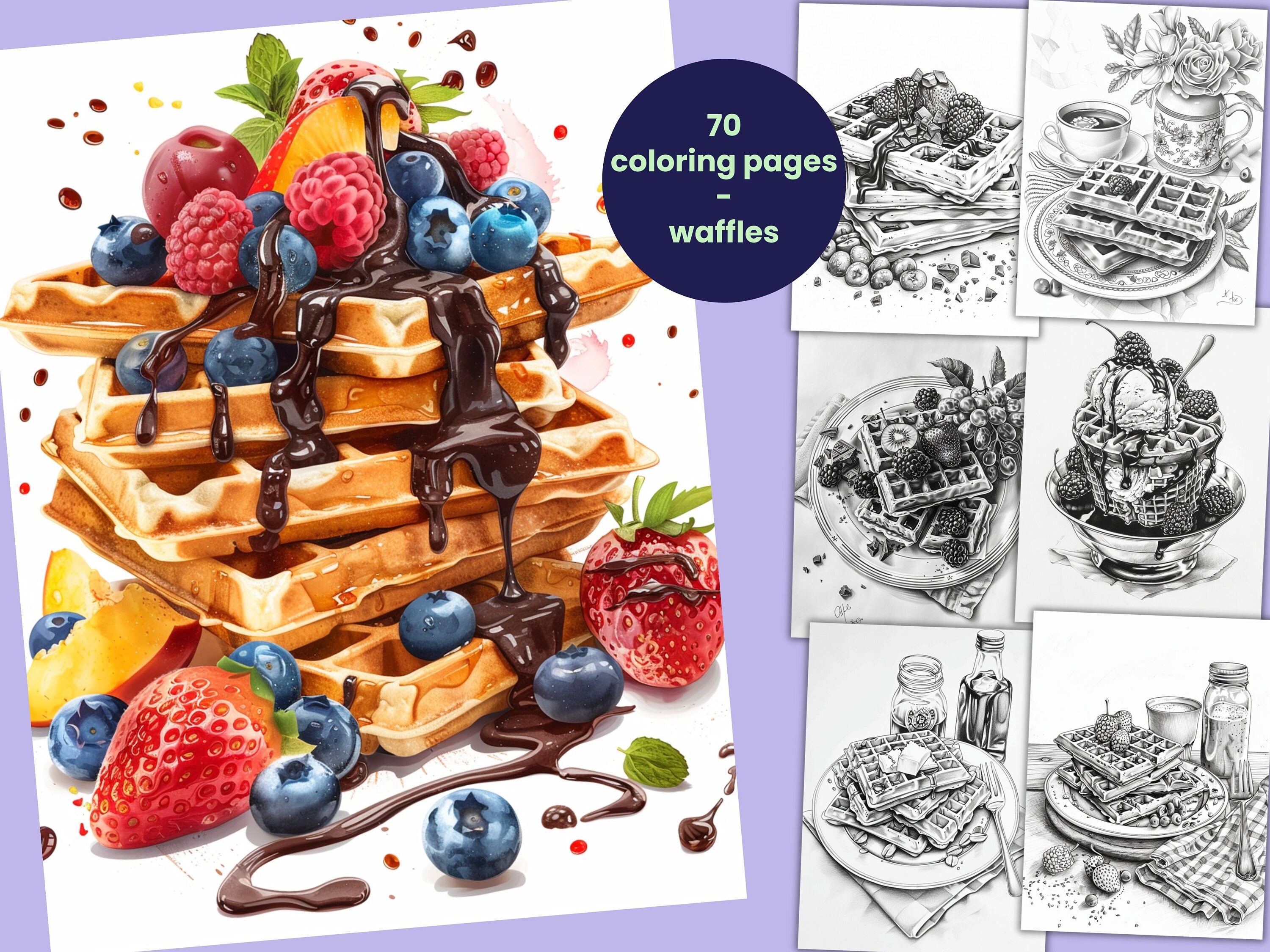 Waffles Coloring Pages