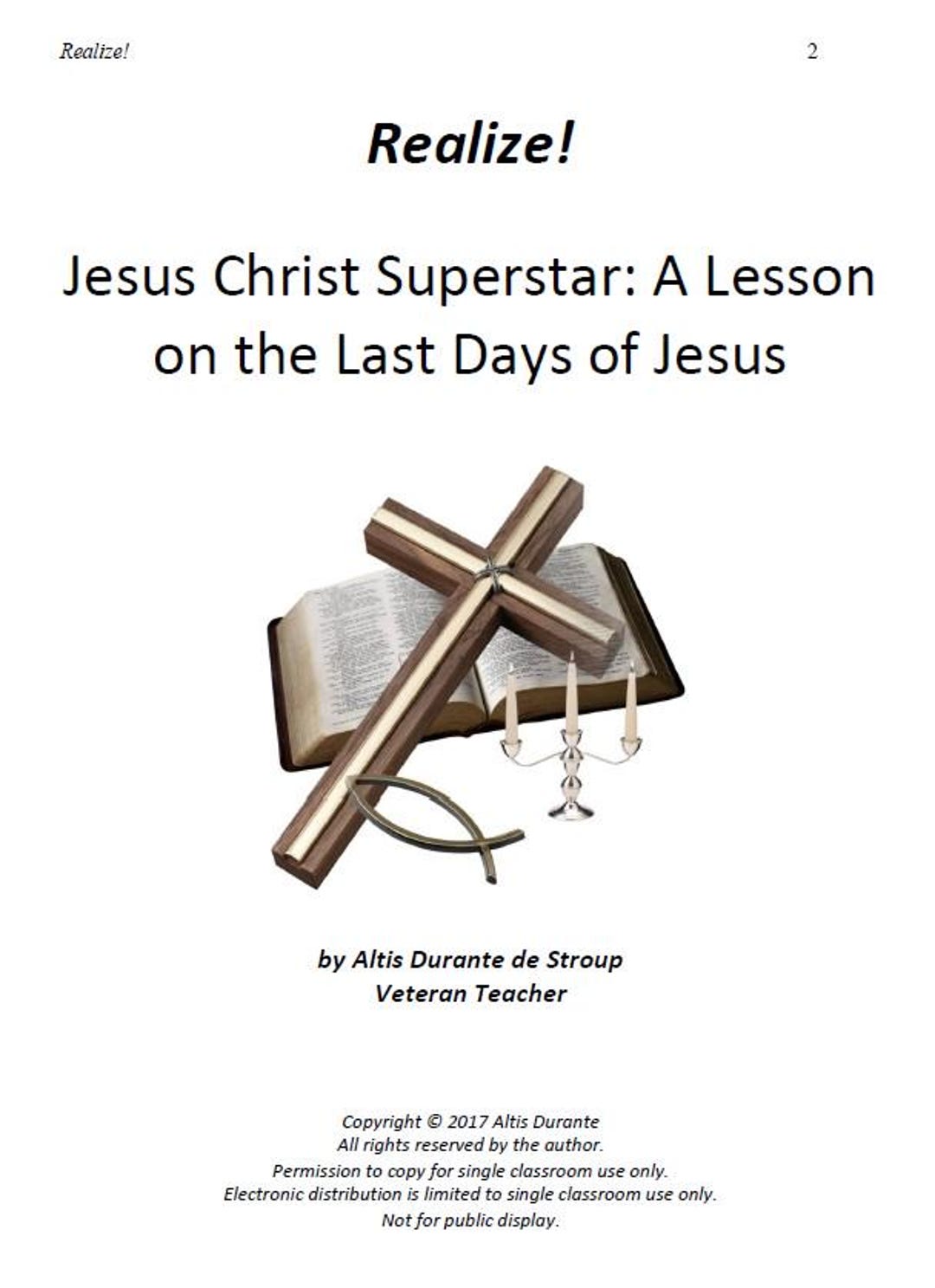 Jesus Christ Superstar Lesson Plan | 75-page Religion Activity ...