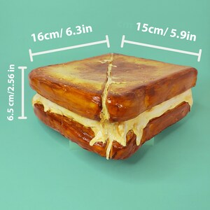 Fake Food Pop Art Gift Props Decor Storage Box Fake Grilled Cheese ...
