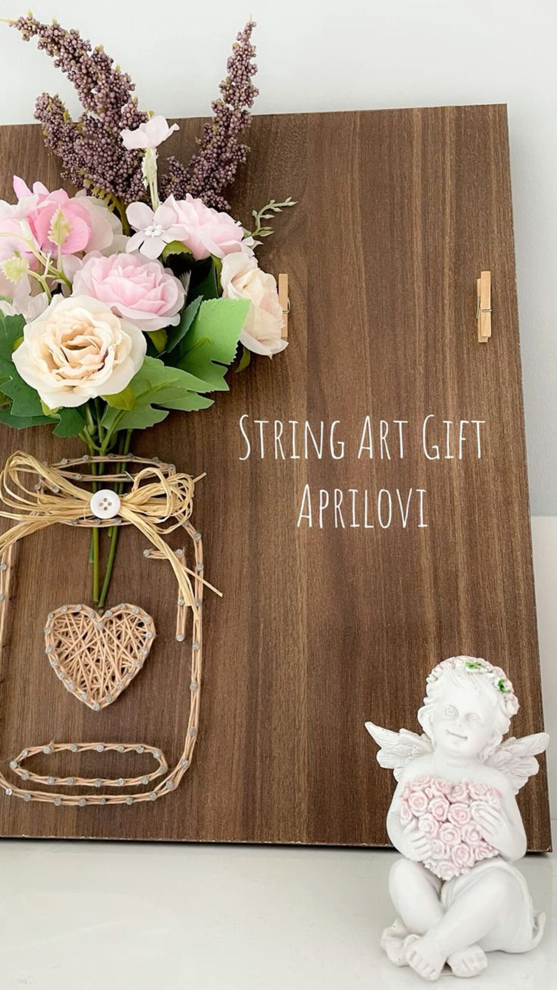 String Art Vase Gift Handmade String Art for Home and Office Custom ...