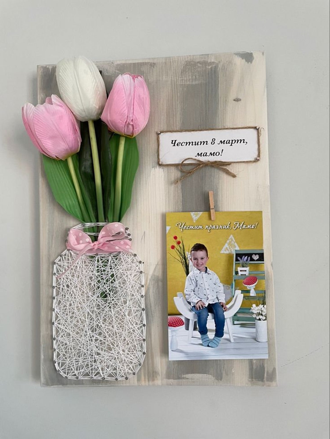 String Art Vase Gift Handmade String Art for Home and Office Custom ...