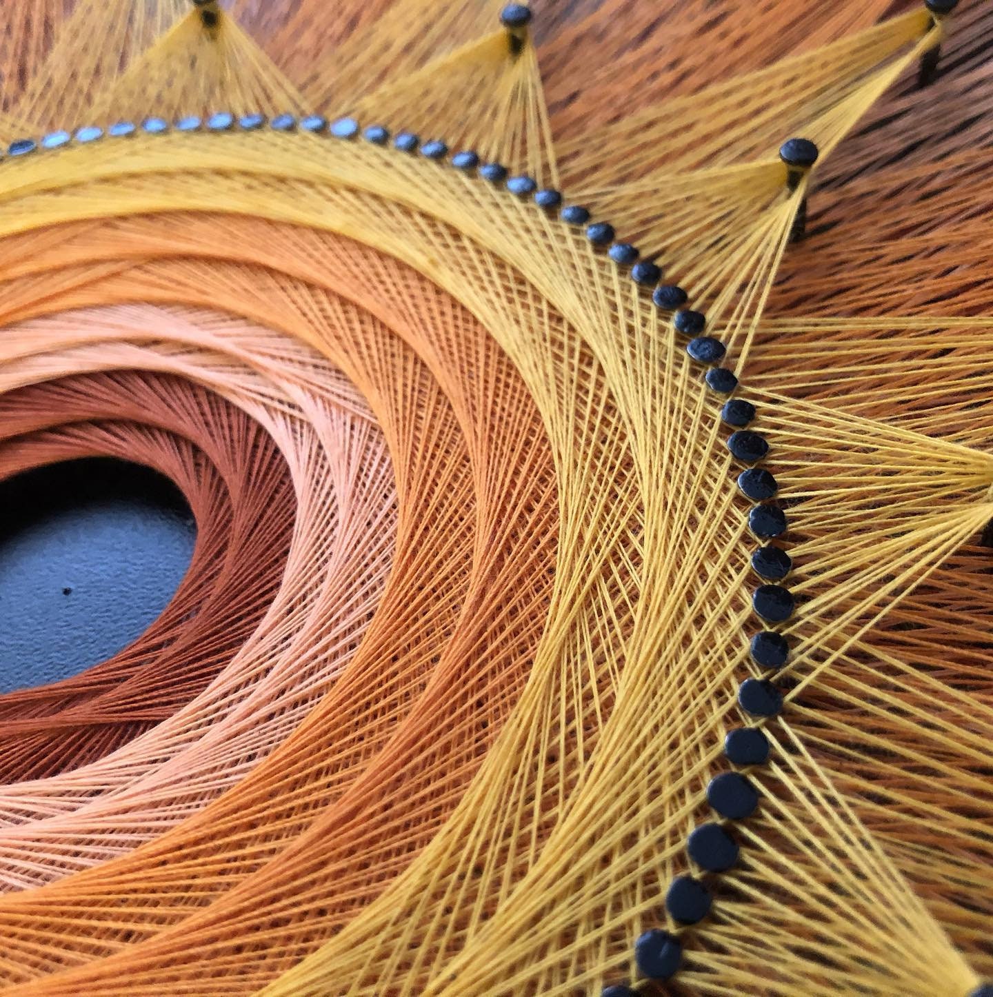 String Art Wall Hanging Painting Nail and Thread Art for Office and ...