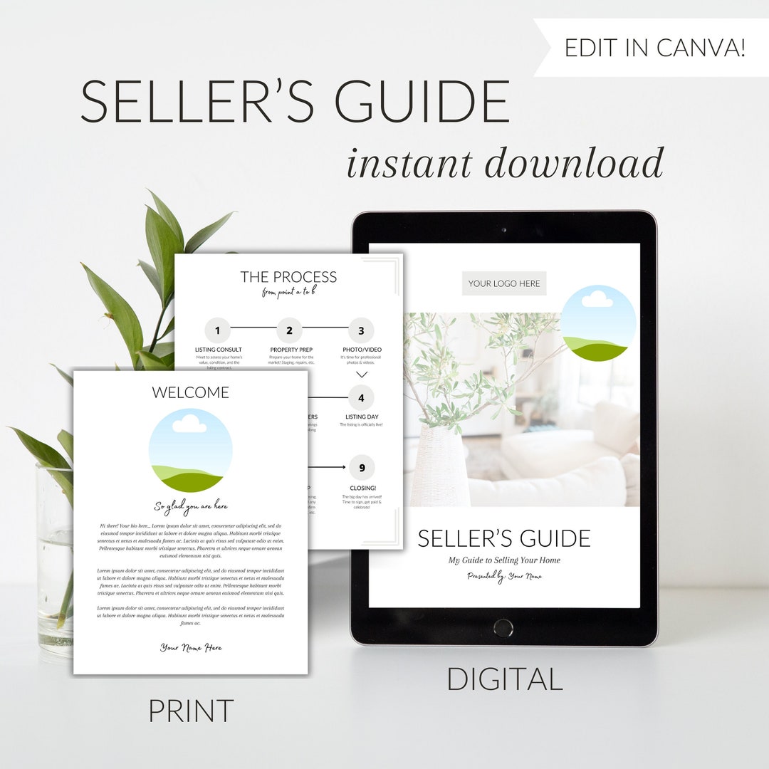 Seller Listing Presentation Home Selling Process Flyer Realtor ...