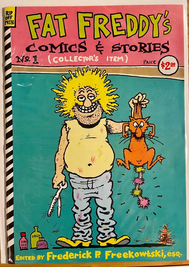Fat Freddy's Cat Comics & Stories - Gilbert Shelton - Etsy