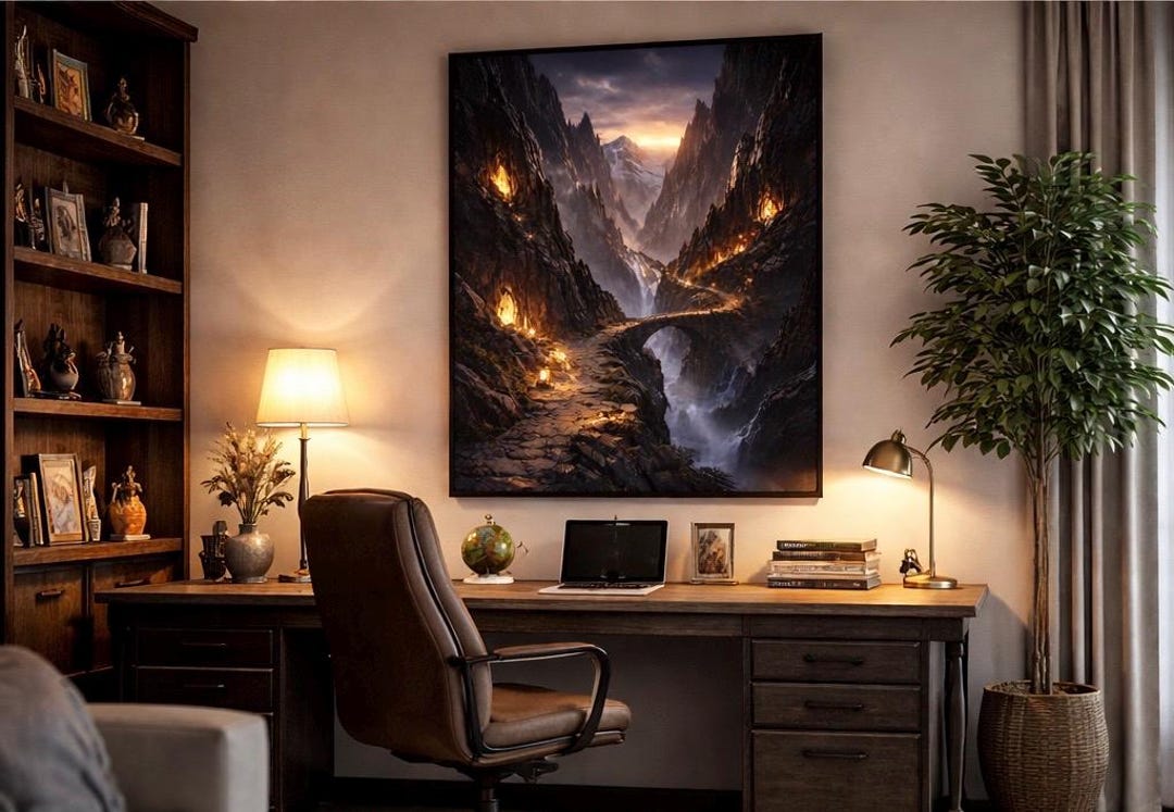 Obsidian Mountain Passage – Epic Fantasy Landscapes – Cinematic Fantasy ...