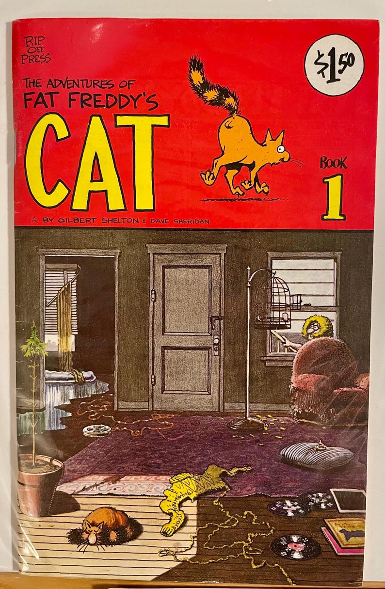Fat Freddy's Cat Comics & Stories - Gilbert Shelton - Etsy