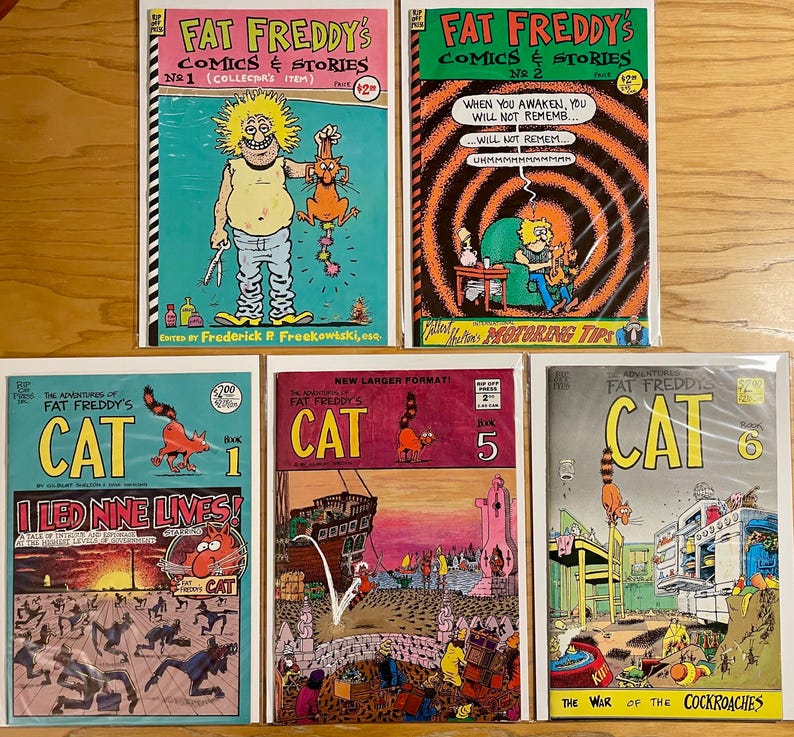 Fat Freddy's Cat Comics & Stories - Gilbert Shelton - Etsy