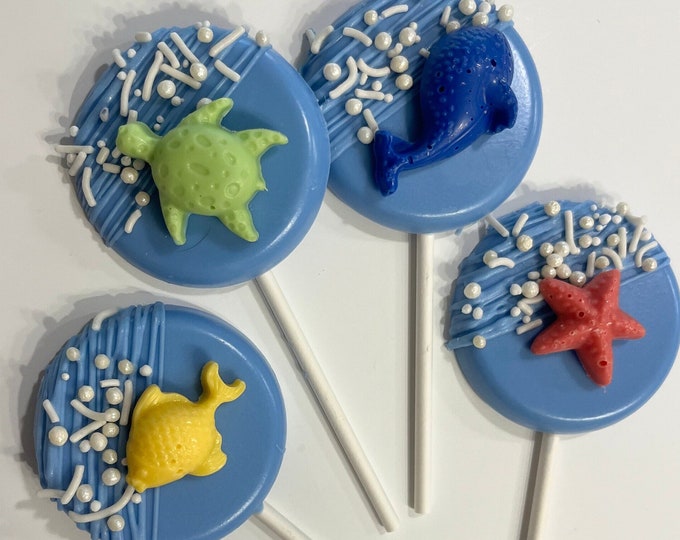 Under the Sea Rainbow Sea Animals Themed Chocolate Lollipops Party ...