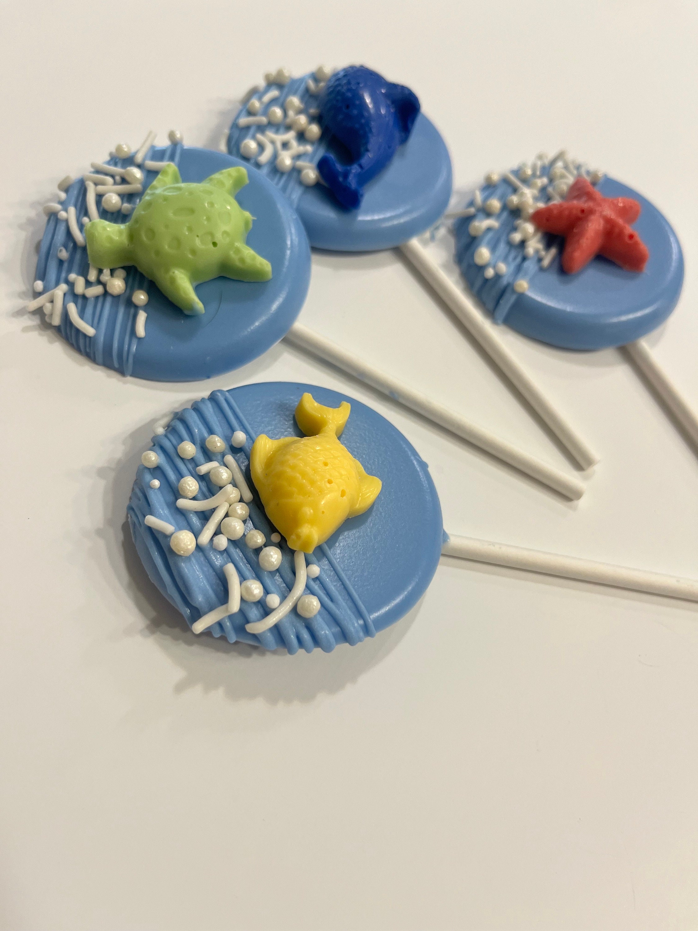 Under the Sea Rainbow Sea Animals Themed Chocolate Lollipops Party ...
