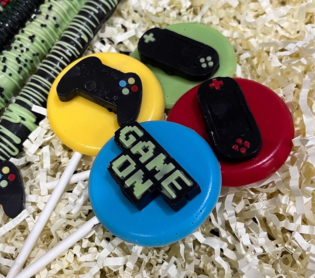 Gamer Chocolate Lollipops Combo, Game on Xbox Playstation Pretzels ...