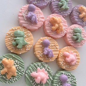 Pastel Dinosaur Chocolate Covered Oreos, Dino Birthday Party Treats ...