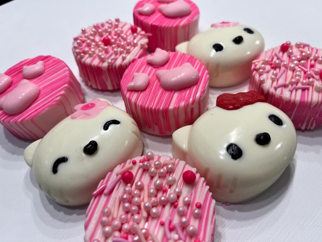 Kitty Hello Chocolate Covered Oreos, Hello Desserts, Kitty Desserts ...