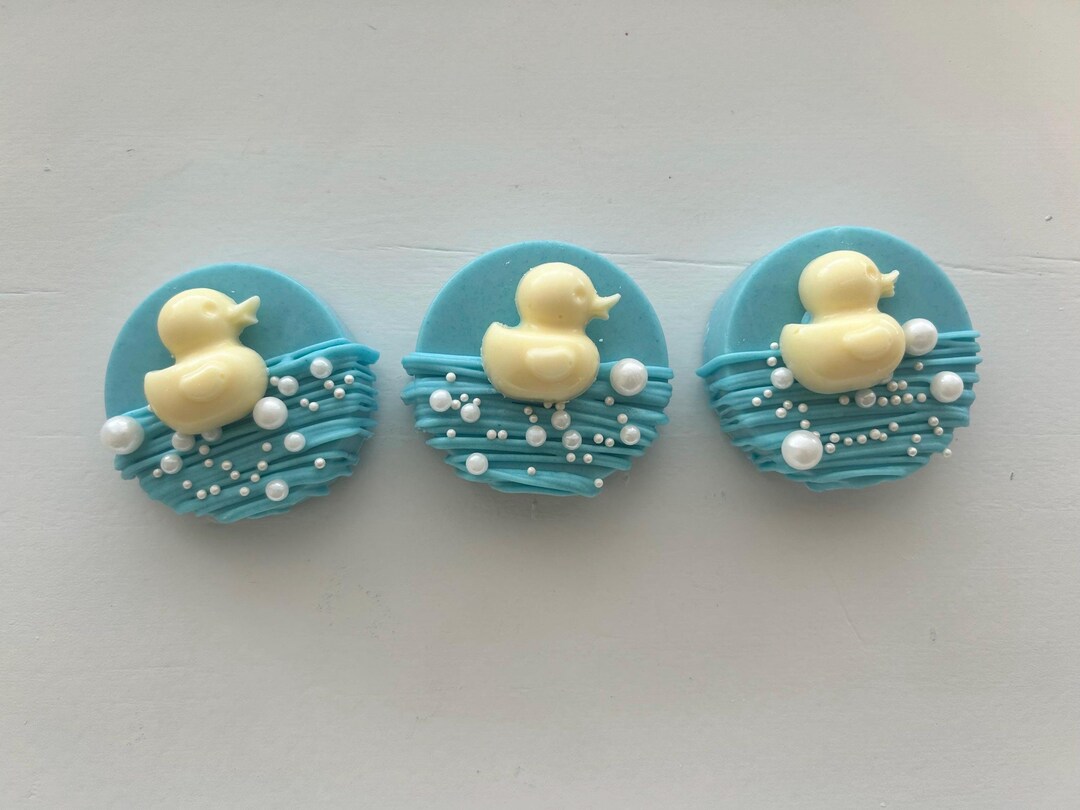 Rubber Duck Chocolate Covered Oreos, Rubber Duck Dessert Table Treats ...