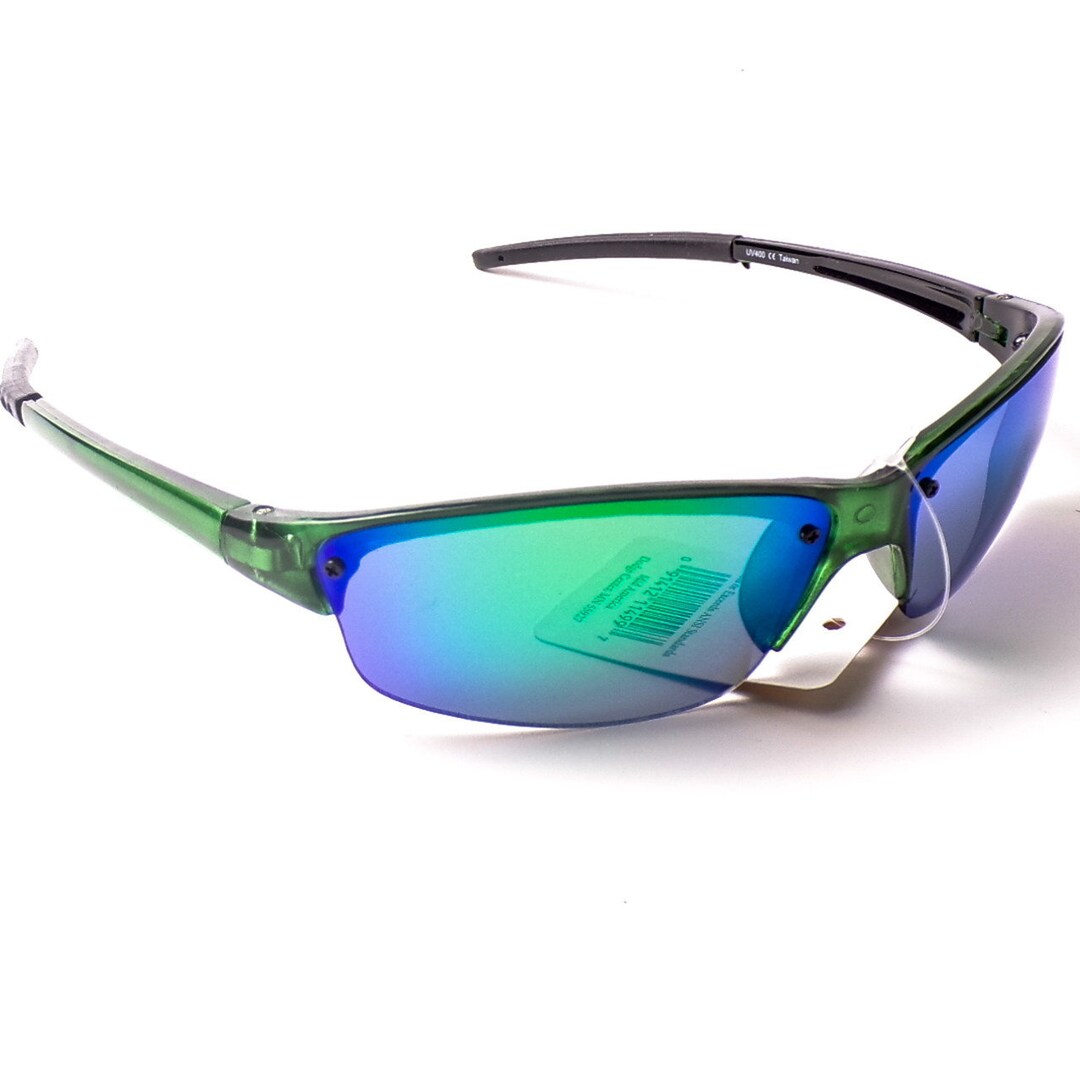 Translucent Green Rimless Semi Frame Sport Sunglasses - Etsy