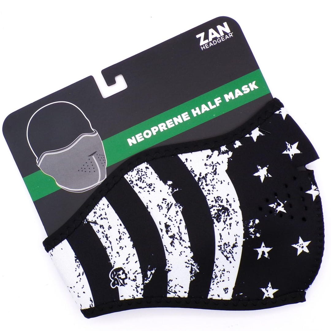 Patriot White American Flag Neoprene Half Face Mask - Etsy